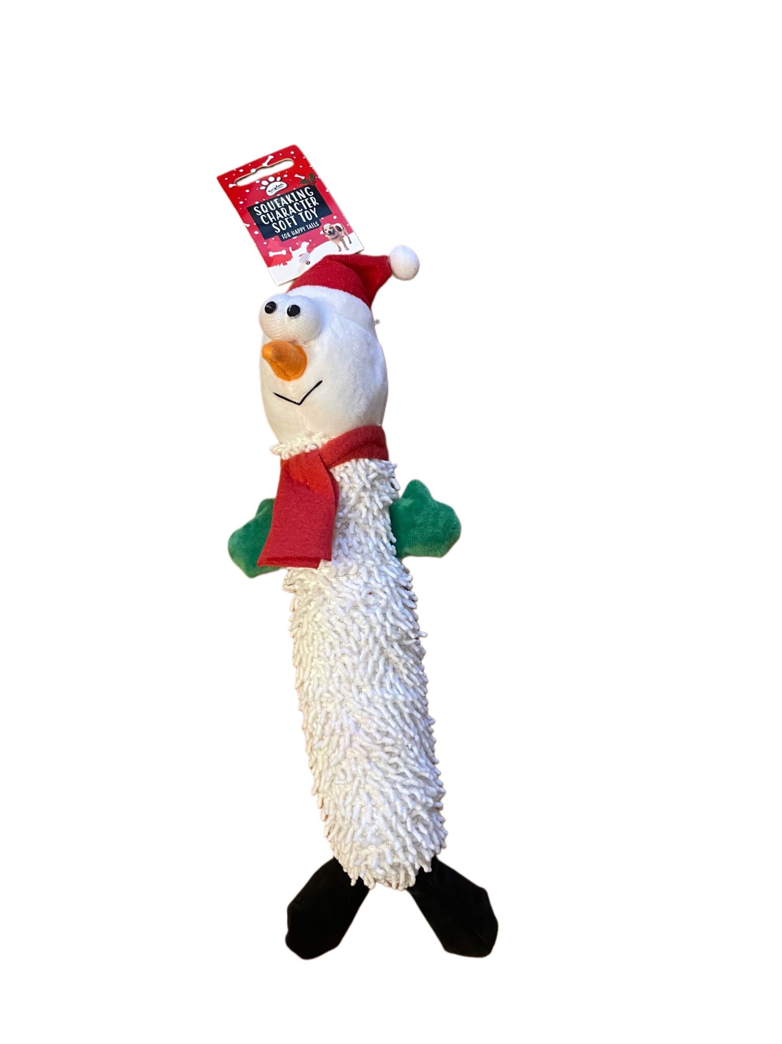Pet Squeaking Soft Snowman – Bandit's Pet Shop